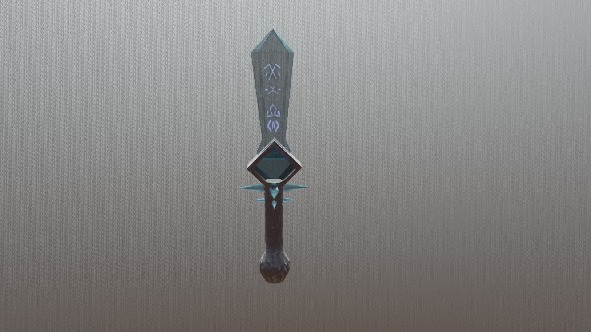 ice dagger - 3D model by Damien Arbuckle (@damien.arbuckle1) [b7e56e9 ...