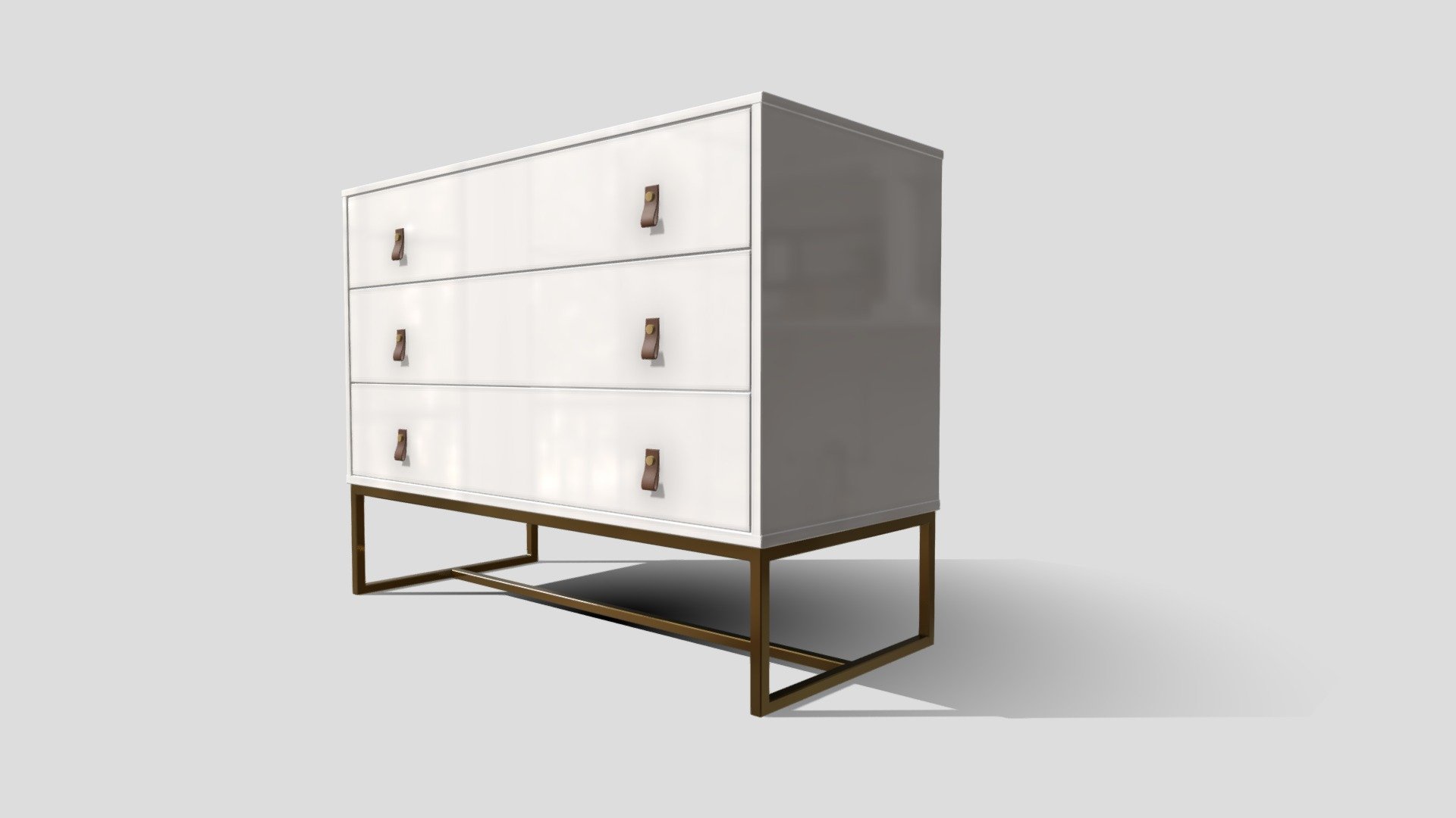 Iridium - White - Dresser - 3D model by trendforward [b7e7dd3] - Sketchfab