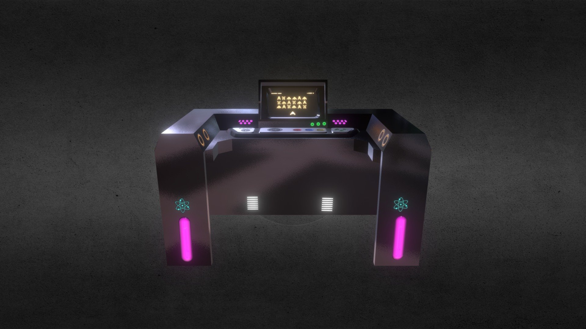Old School Gaming Rig - 3D model by chitchcock [b7e9fa1] - Sketchfab