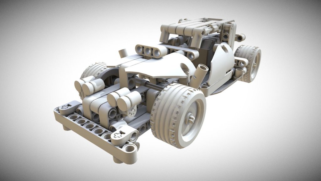 Lego Technic Car - 3D model by Jamie Brooks (@saturated_snail) [b7ec615 ...