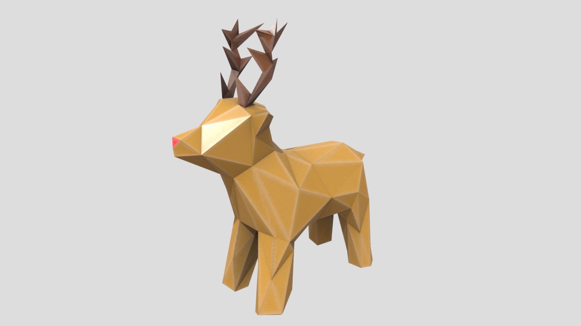 Reindeer, Low Poly 202301-2 - 3D model by O-tolab [b7ef6f8] - Sketchfab