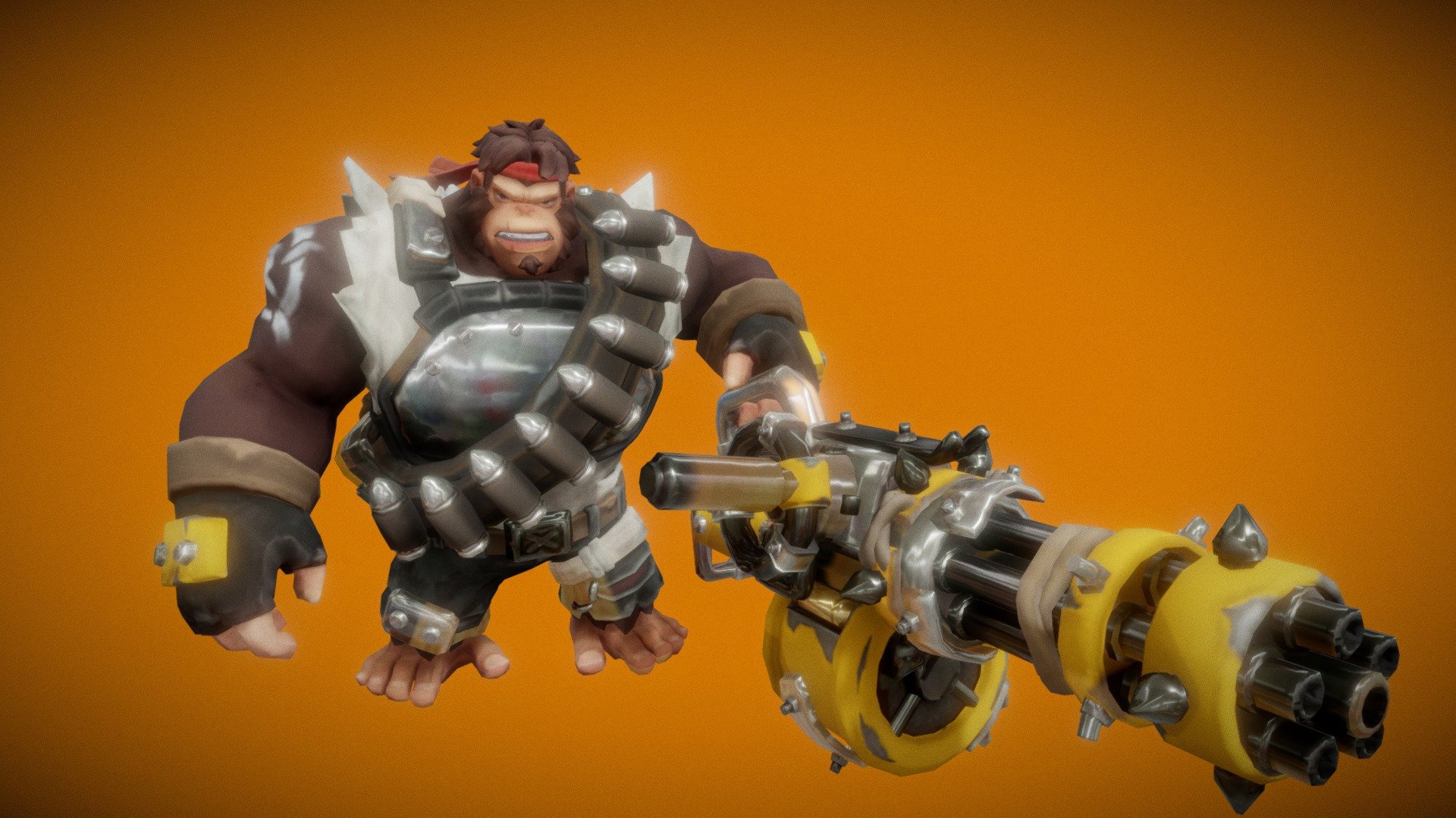 Rifle Monkey - Buy Royalty Free 3D model by Luna Studio (@StudioLuna ...