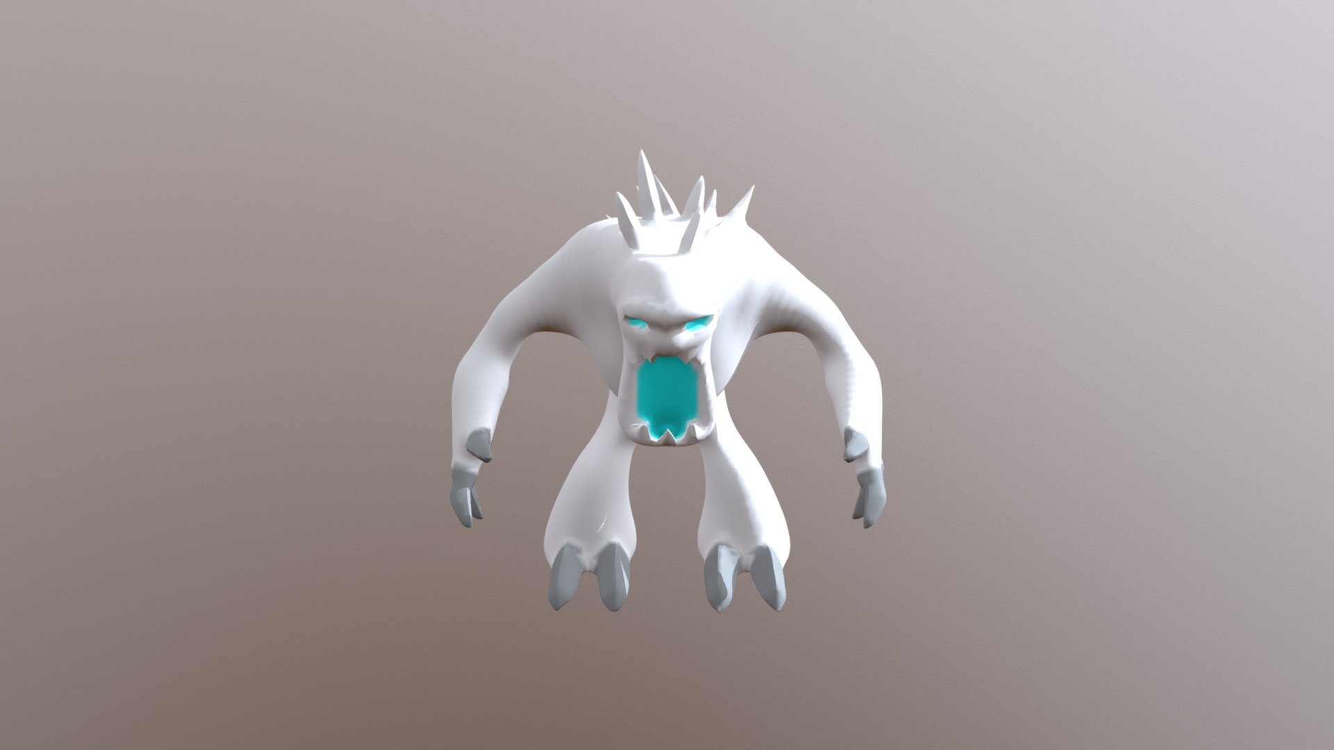 snowmonster - 3D model by L.H.C [b7f0aca] - Sketchfab