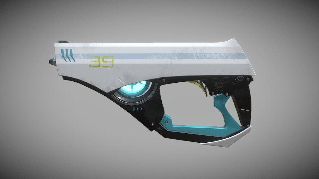 [Overwatch] Tracers Gun - Concept - 3D model by Zvne [b7f147f] - Sketchfab