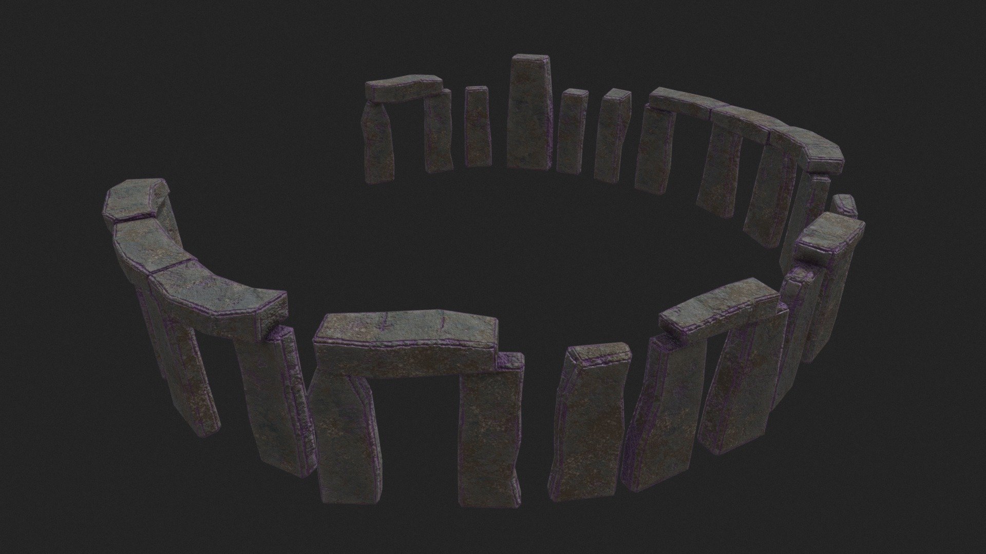 Corrupted Stonehenge Ring - 3D model by CeltArt [b7f1c0b] - Sketchfab