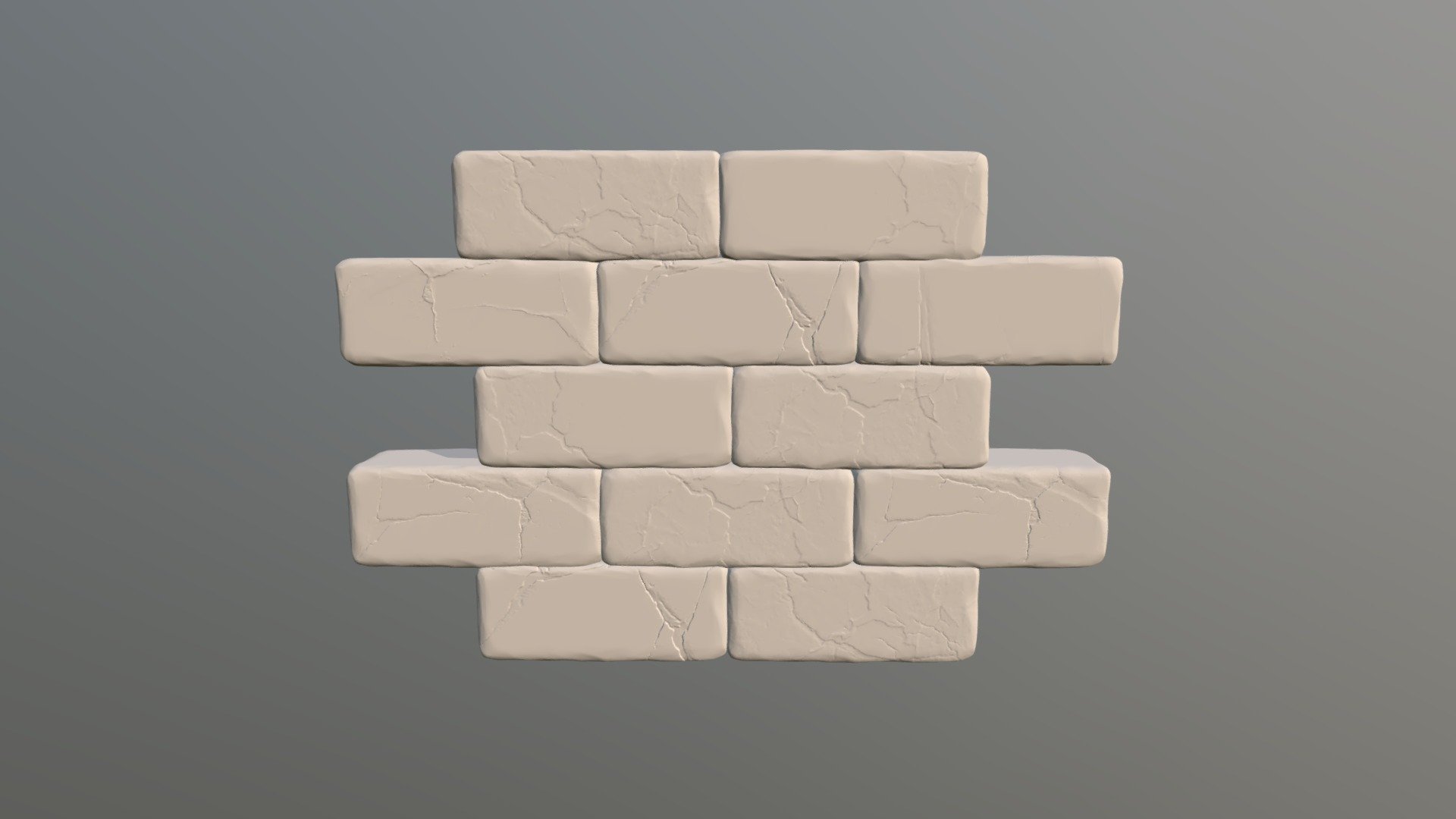 Brick Wall Cracked - 3D model by AllenD [b7f4046] - Sketchfab