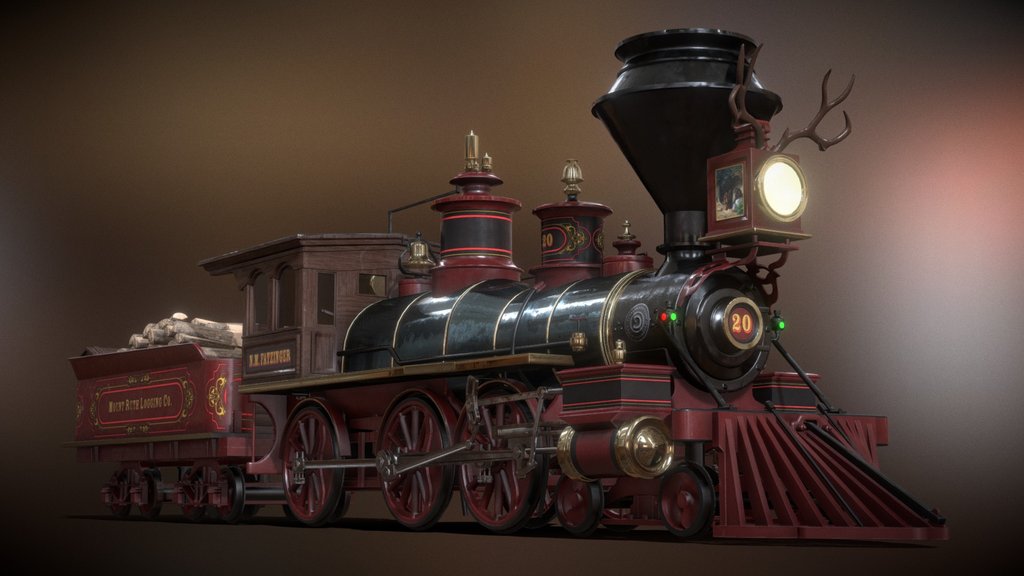 Railroad Steam Locomotives Pack - A 3D model collection by ...