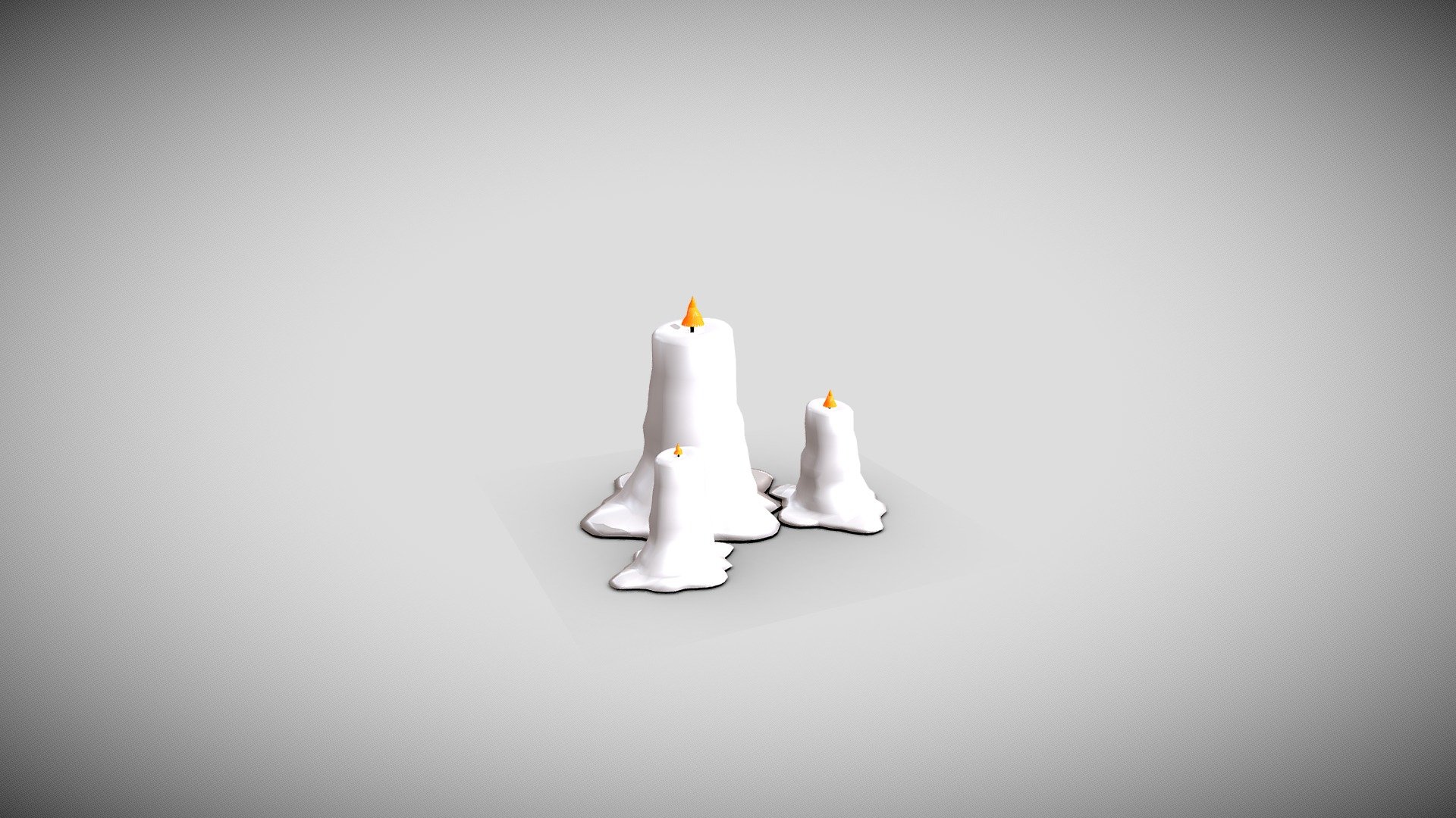 Candles - Download Free 3D model by BradL [b7f4dc5] - Sketchfab
