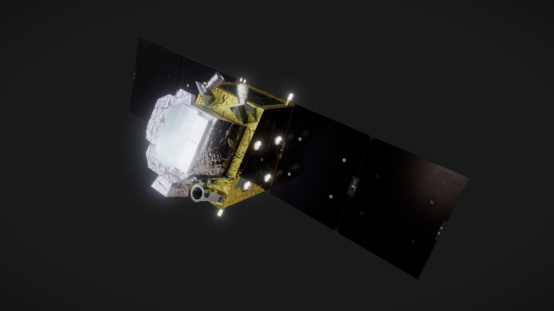 Flex Satellite - 3D model by AndreiNastasa [b7f70c3] - Sketchfab