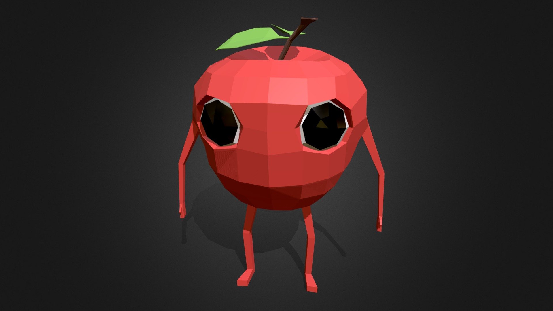 Apple-Creature - Download Free 3D model by Que3D (@que_3d) [b7f8545 ...