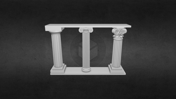 Ionic-column 3D models - Sketchfab