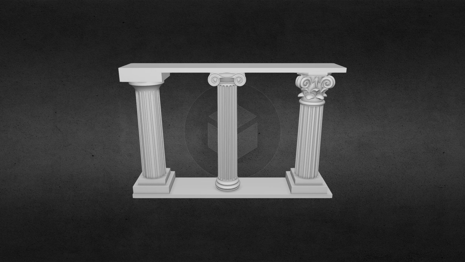 3D model Greek Columns - Greek Pillars - 3D model by 3DPLUS.vn (@pattap ...
