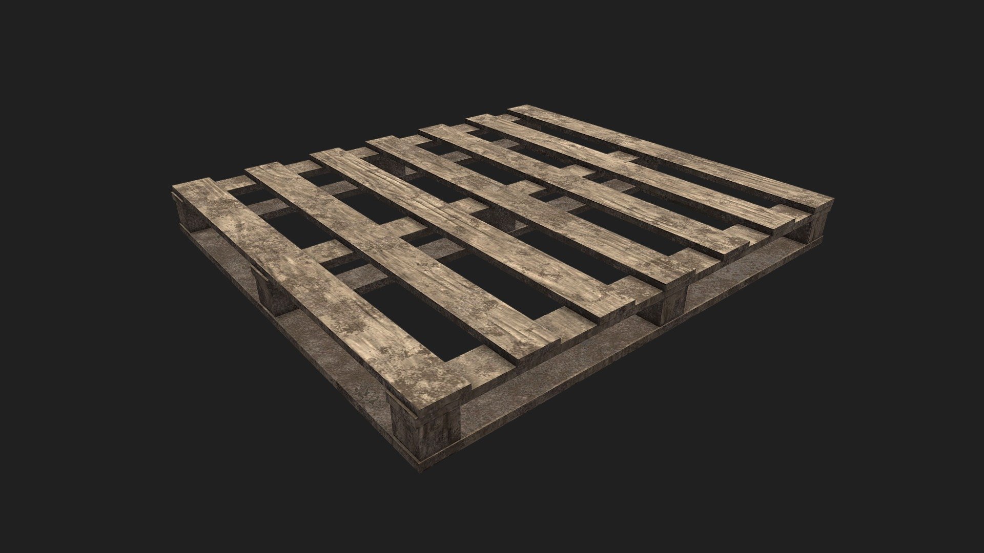 Realistic Wood pallet - Download Free 3D model by Karolline Mac ...
