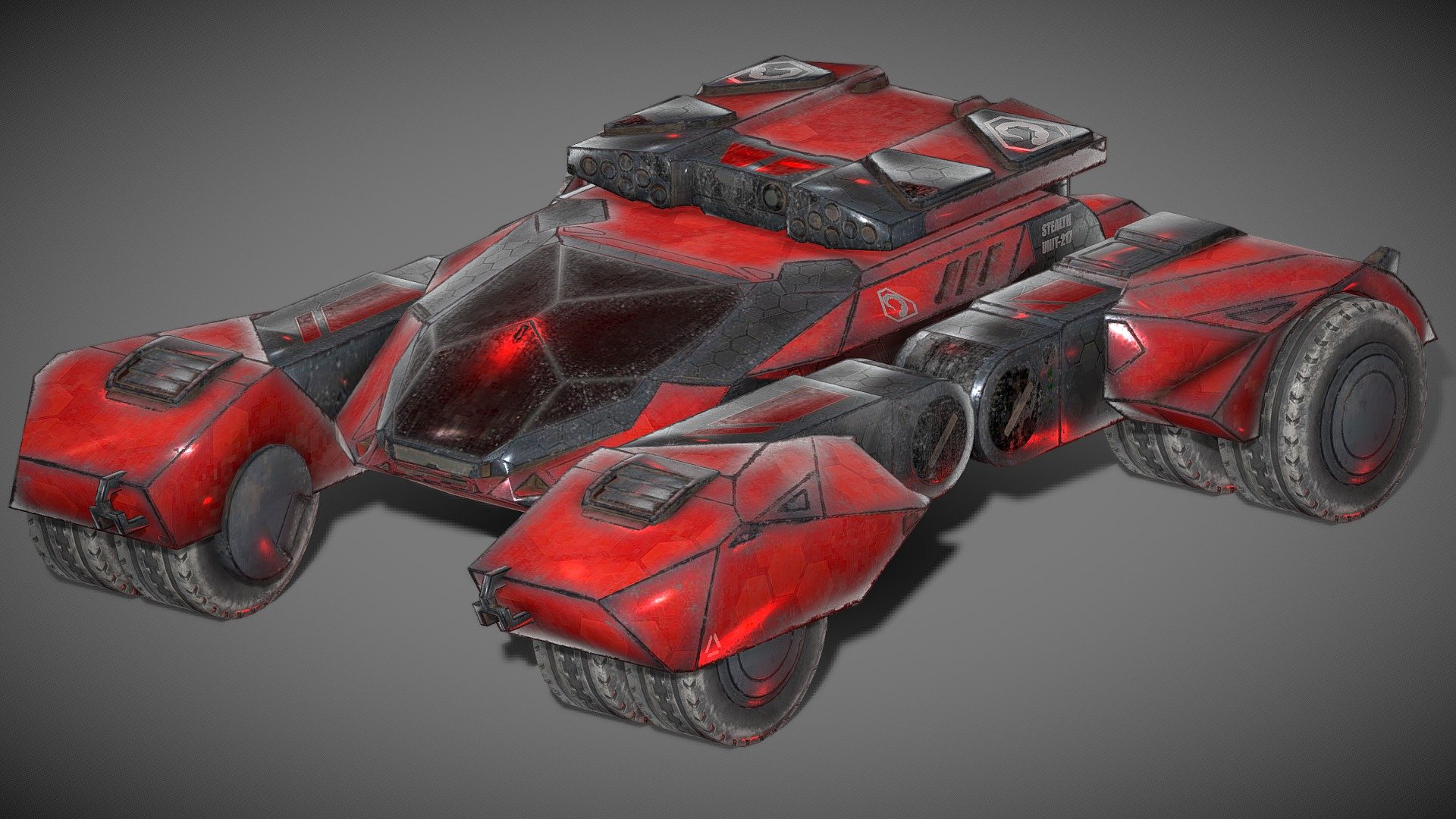 Stealth tank - Download Free 3D model by artmanbox [b7fbbcf] - Sketchfab