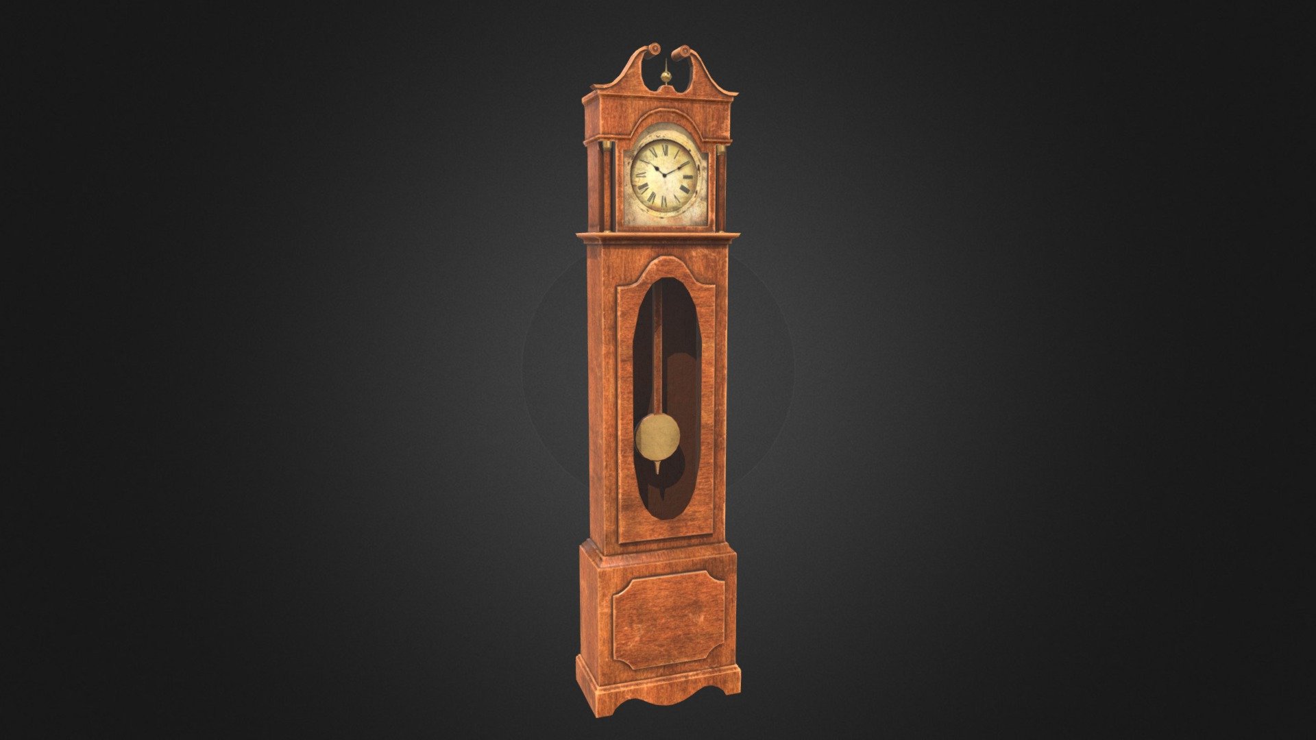 Old Grandfather clock - Download Free 3D model by Allie Almikieieva ...