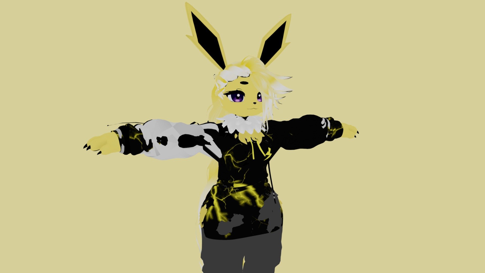 jolti jolteon girl - Download Free 3D model by Meme bonfie ...