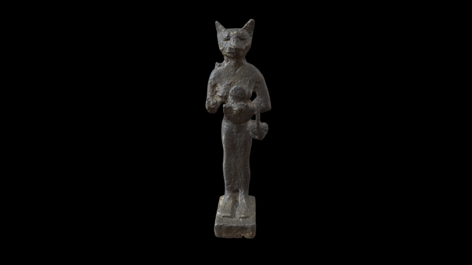 Bastet Figurine - Download Free 3D model by Harvard Museum of the ...