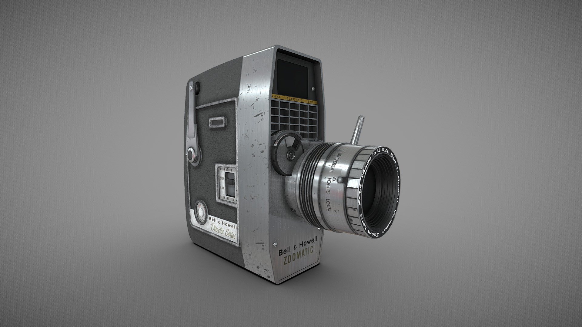 Bell & Howell Zoomatic 8mm Camera - Download Free 3D model by Daz ...