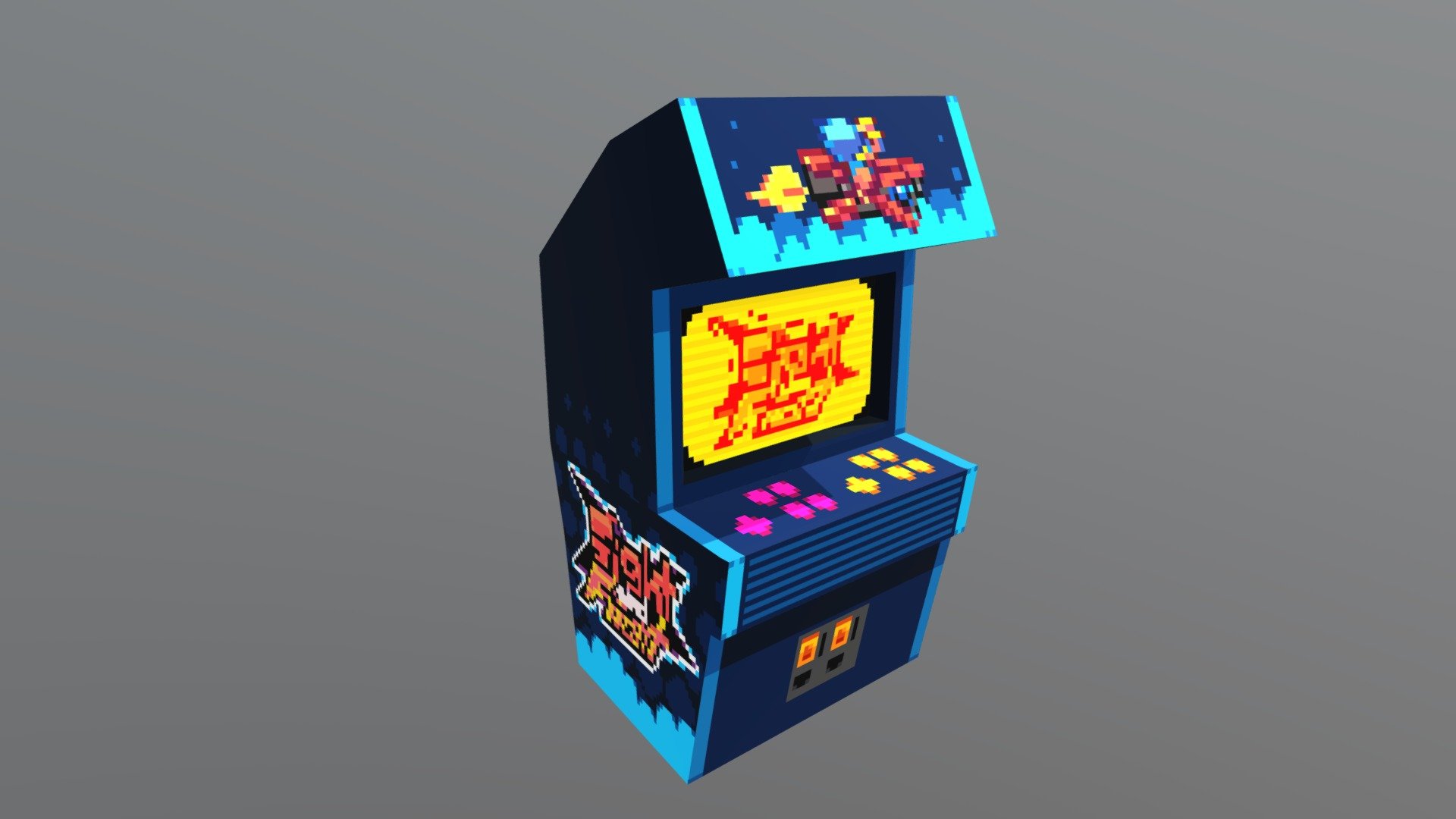 Arcade Cabinet - 3D model by trixelbit [b8067a5] - Sketchfab