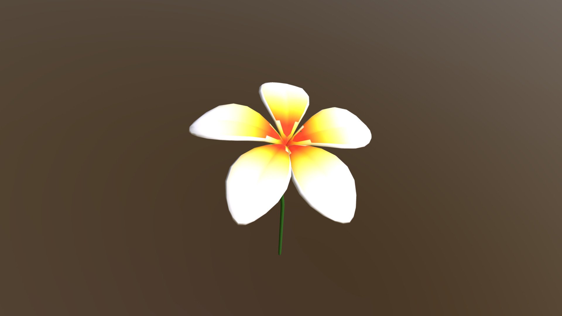Plumeria Flower + Stem - 3D model by Lauren O. (@lauren88173) [b80714f ...