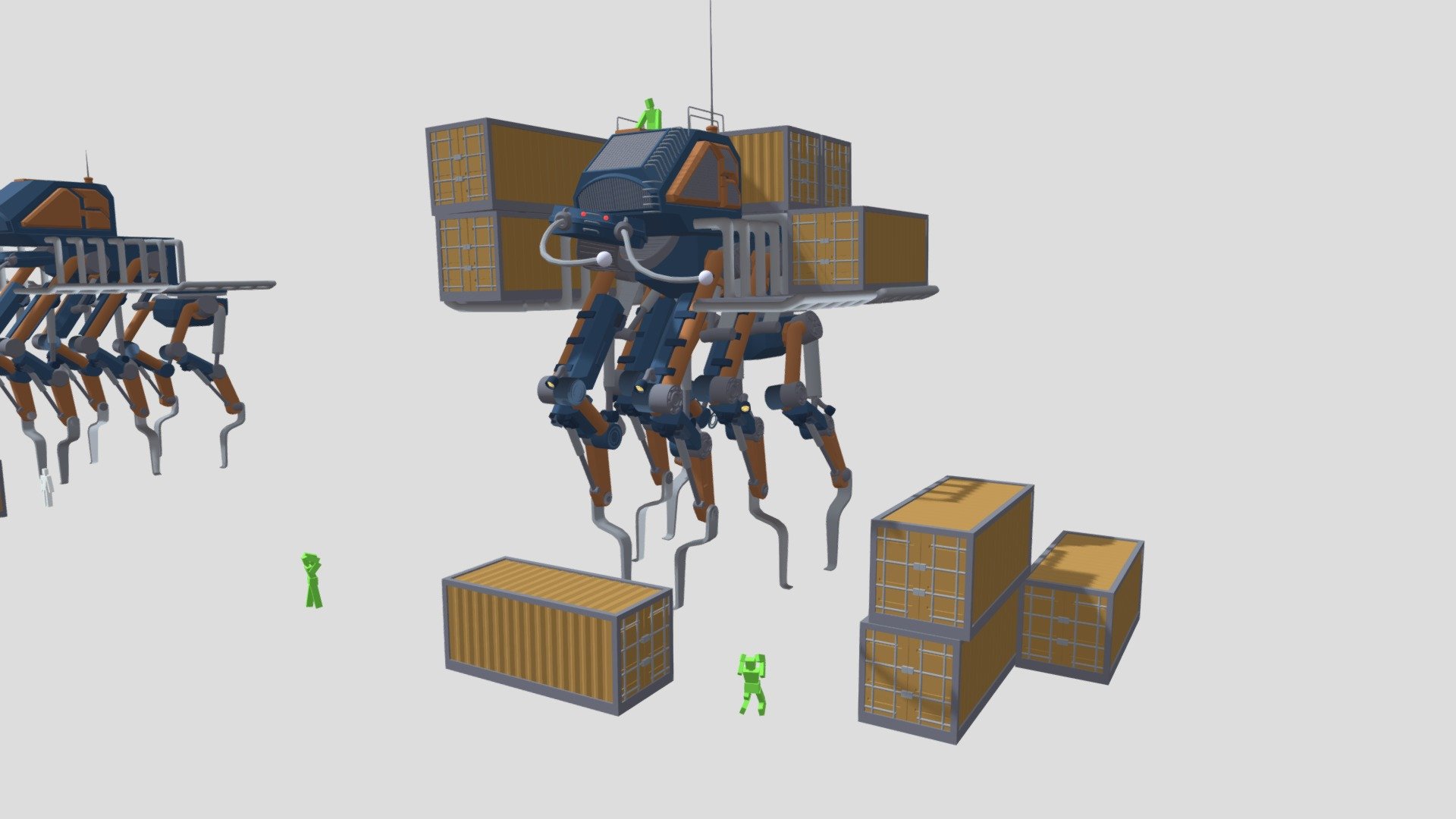 First detailed Draft - Cargo Carrier concept - Download Free 3D model ...