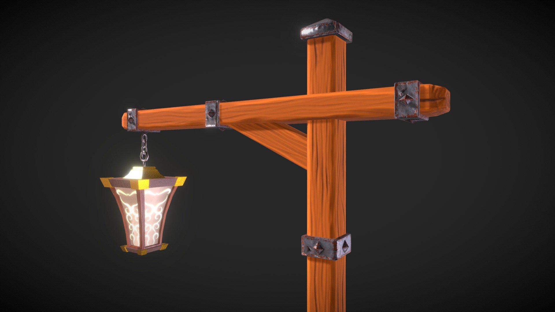 Stylized Street Light - 3D model by Buffoa [b80908d] - Sketchfab