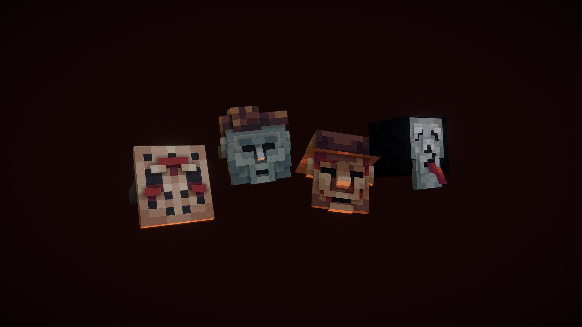 Classic Horror Slashers Masks - 3D model by BOXjordiHEAD [b80a535 ...