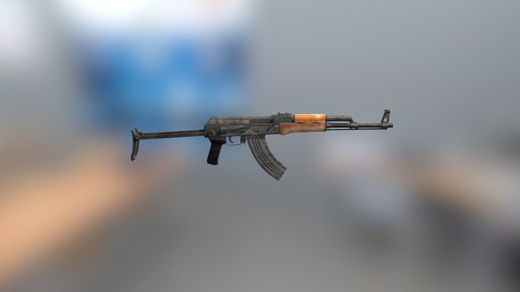 AKMS (AK47 modification) - 3D model by Twonightscinema [b80e6fa ...