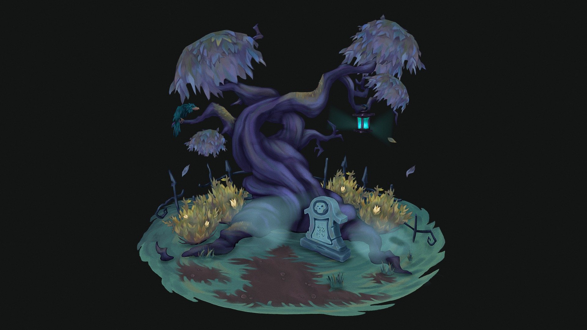 CGMA - Week 02 - 2.5D Tree - 3D model by Xandra (@sleepingxandra ...