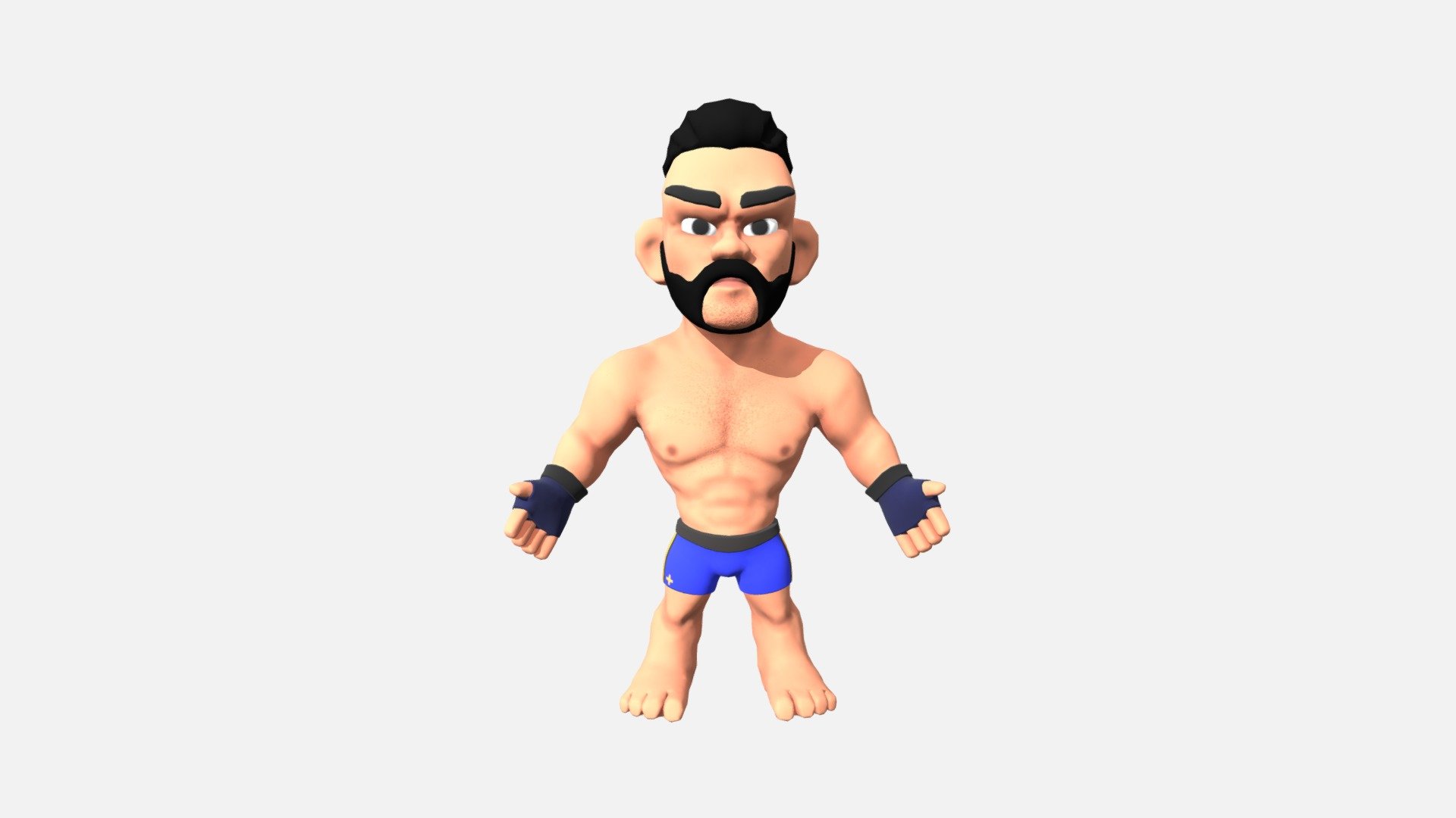 Fighter Boxer Character 03 - 3D model by newassets [b80fa3e] - Sketchfab