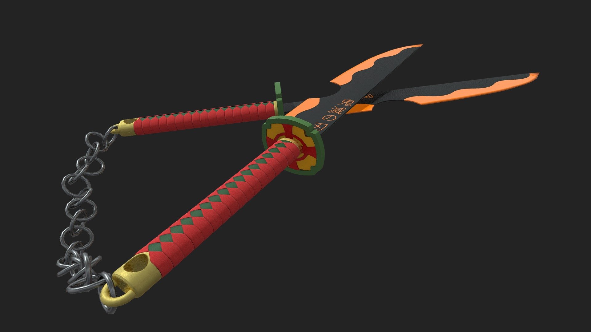 Tengen Uzui's Nichirin / Demon Slayer - Download Free 3D model by Ash ...