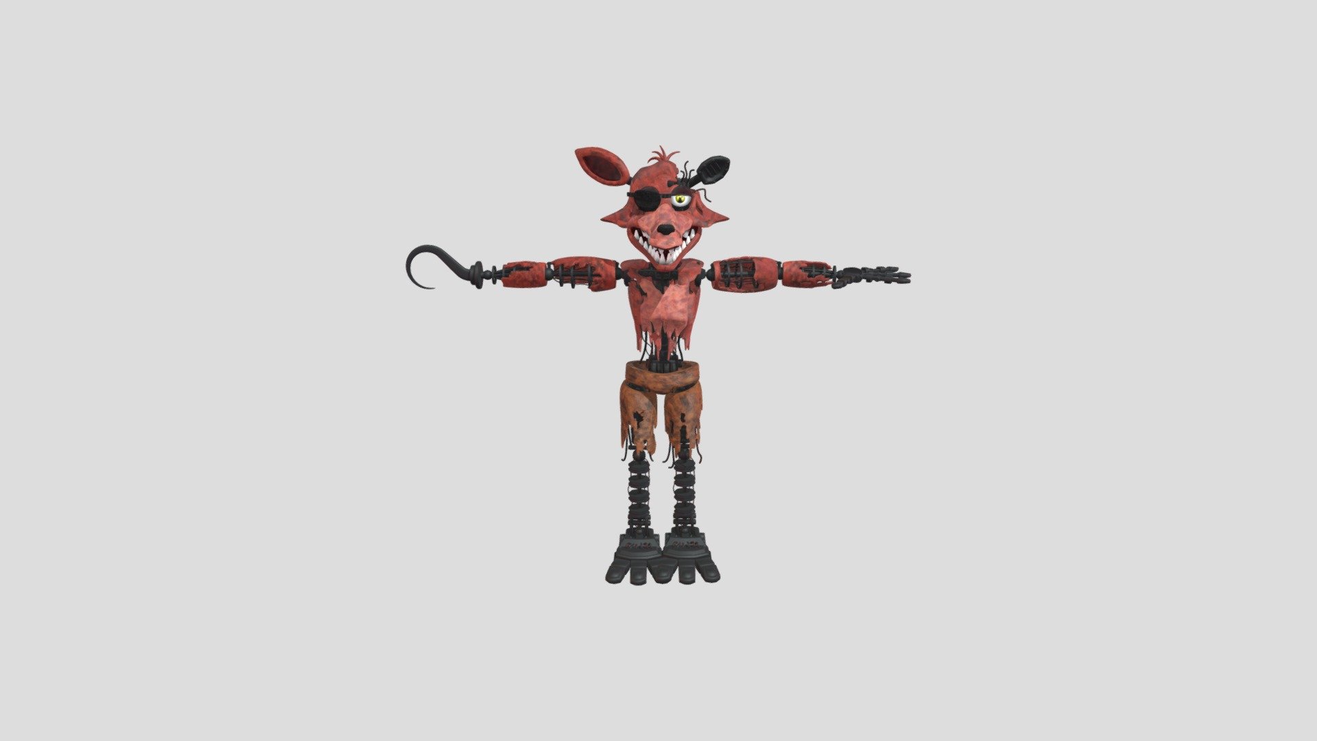 Withered Foxy - 3D model by puploora (@jamie.t.wise) [b814847] - Sketchfab