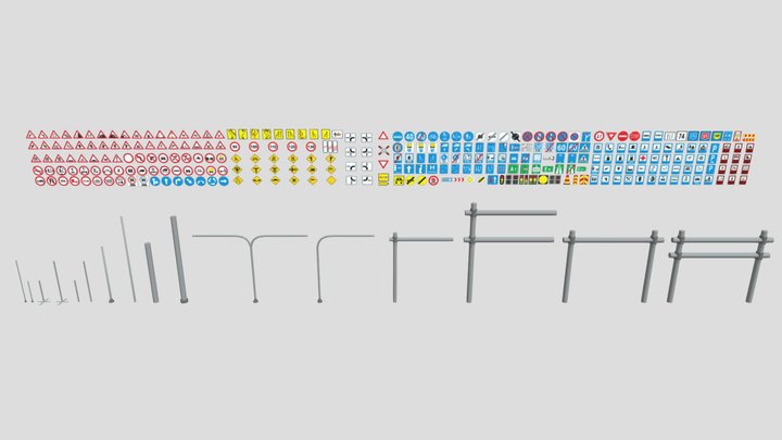 Signboard 3D models - Sketchfab