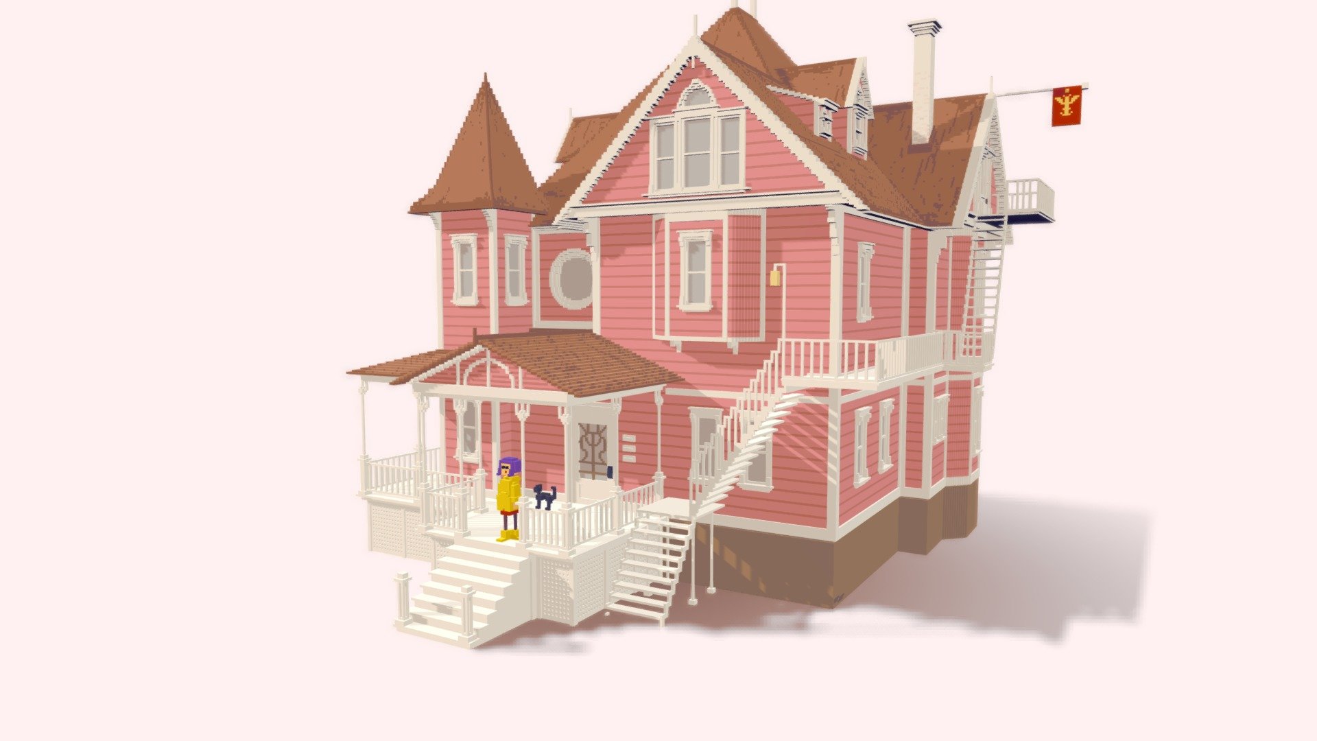 Coraline_house - 3D model by m.alchimowicz [b819b58] - Sketchfab