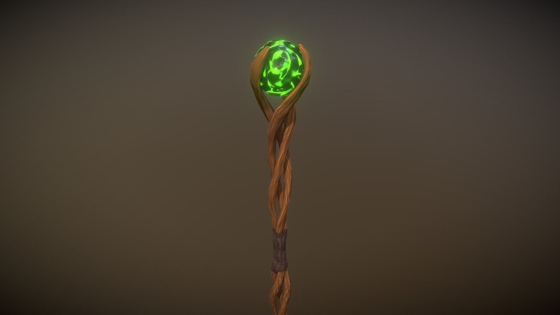 Fantasy Obsidian Staff - 3D model by DimLitStudio [b819ebe] - Sketchfab