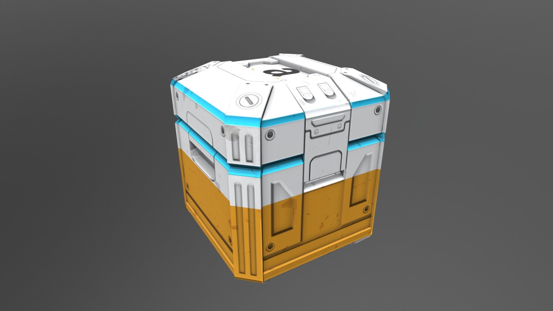 Sci-fi Crate - 3D model by Rachel Cutts (@RayChii) [b81ac40] - Sketchfab