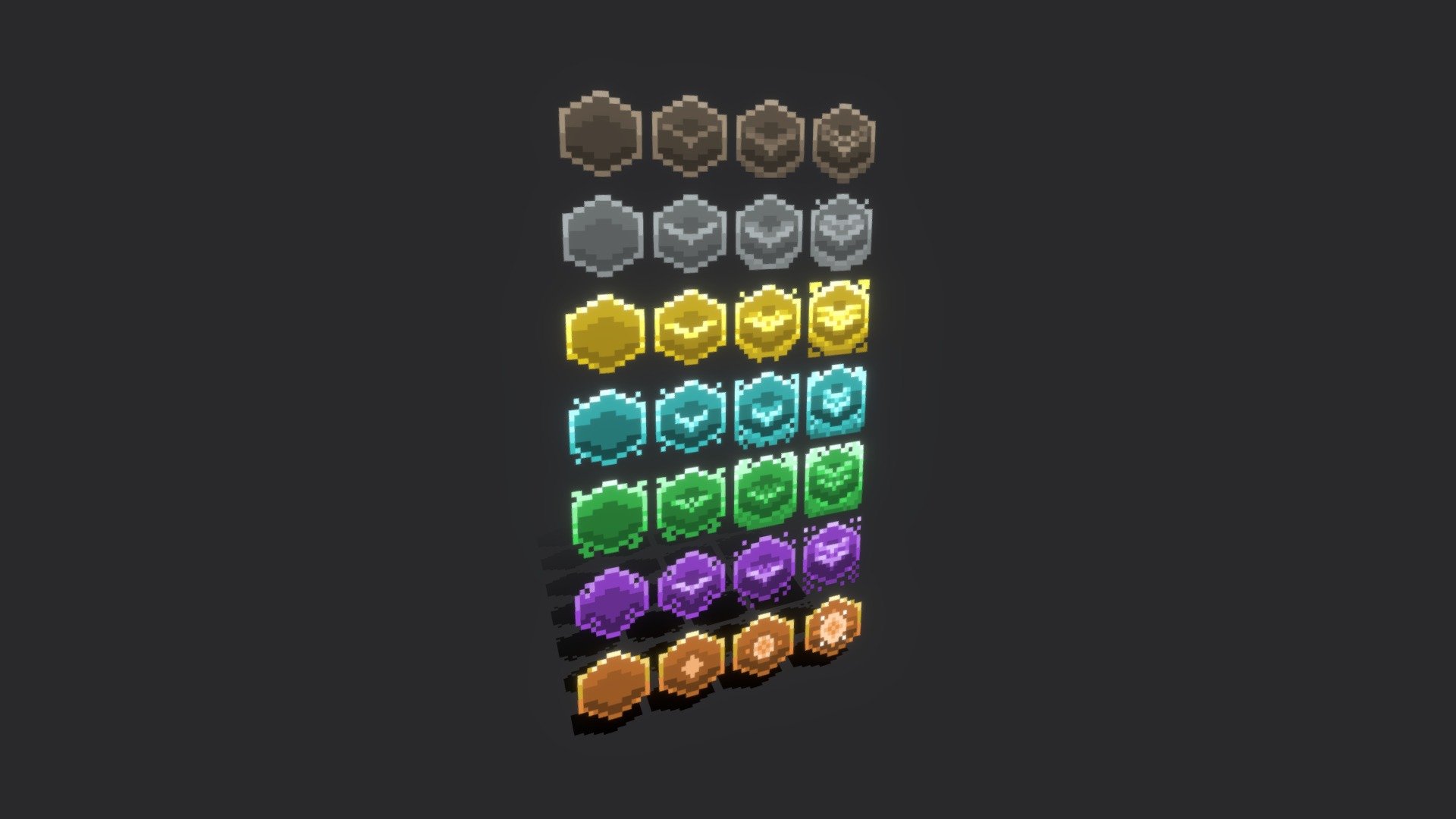 Rank Icons - 3D model by BananVovan [b81c694] - Sketchfab