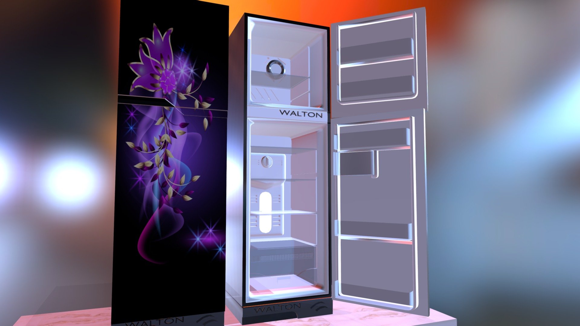Walton Refrigerator - Download Free 3D model by Md.Faruk [b81ed05 ...