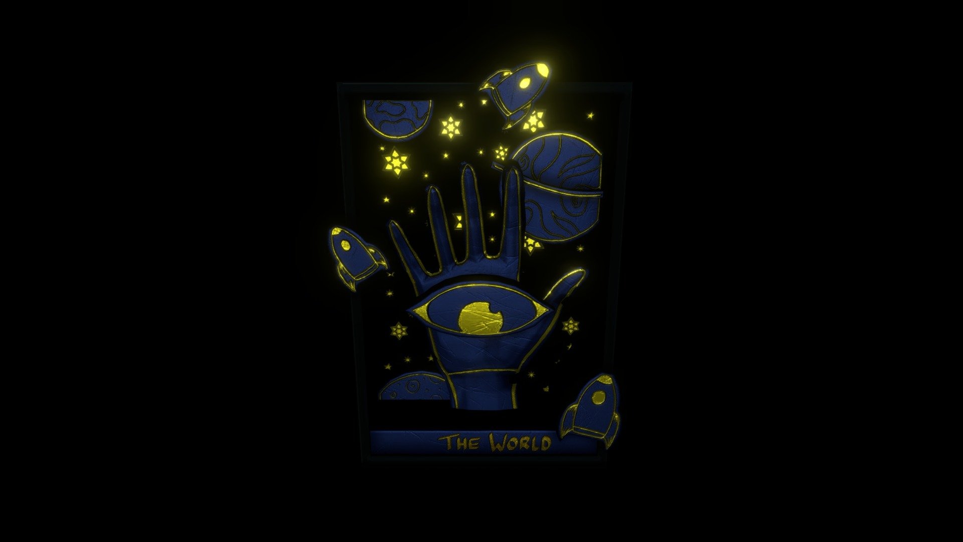 Tarot Card - The World - 3D model by mddie (@mddie10) [b81f2fb] - Sketchfab