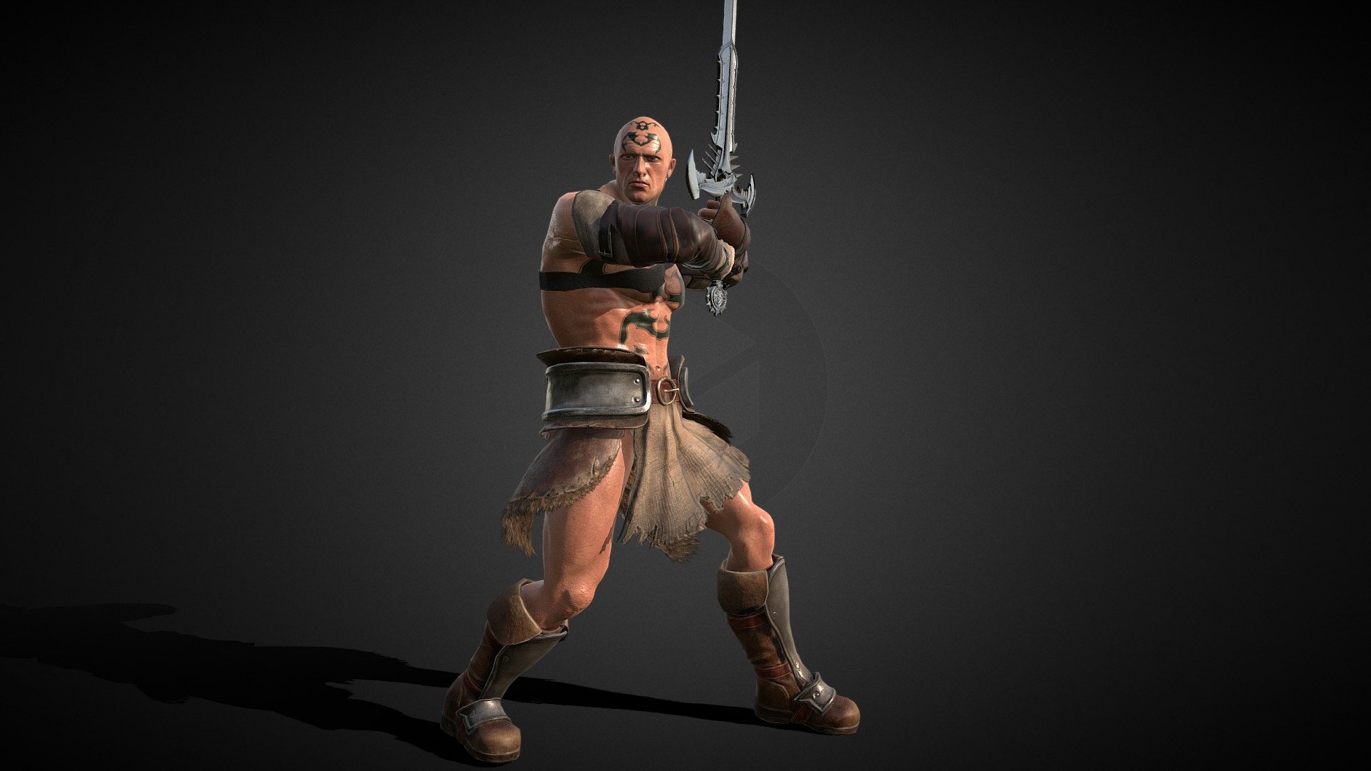Human Barbarian - 3D model by Character Bestiary (@characterbestiary ...