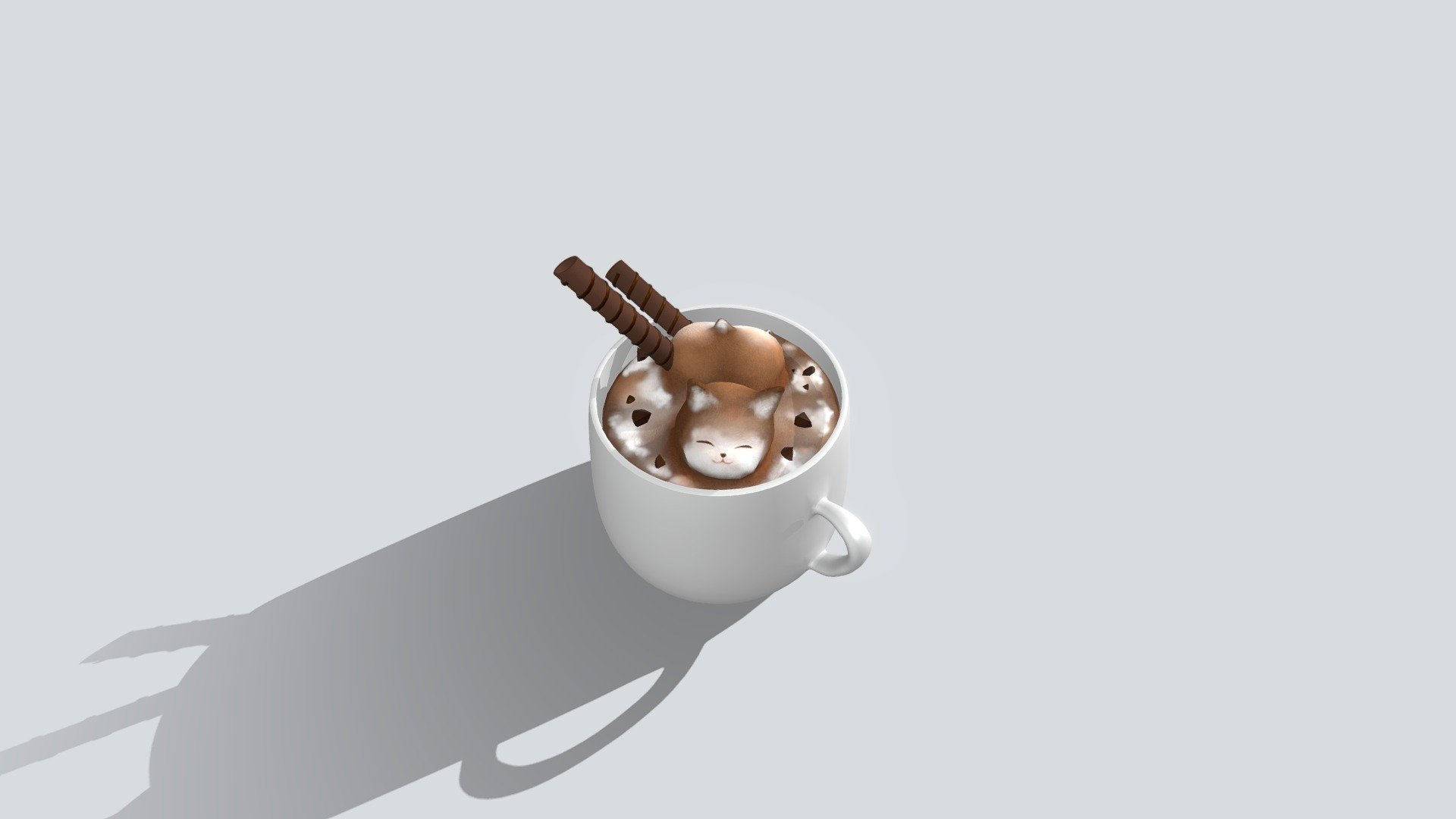 doggy latte - 3D model by dlduwls06 [b820380] - Sketchfab