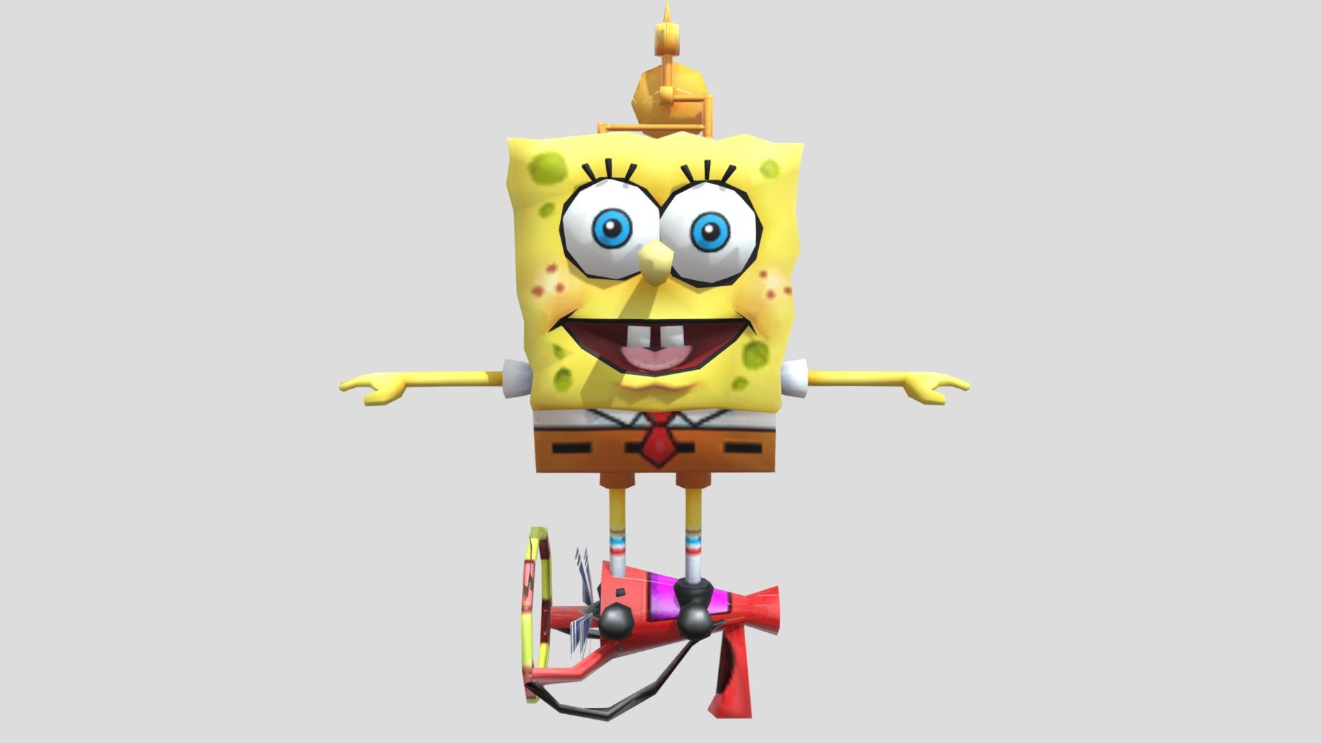 Wii -SpongeBob (fix) - Download Free 3D model by Sajin Mickey Firey fan ...