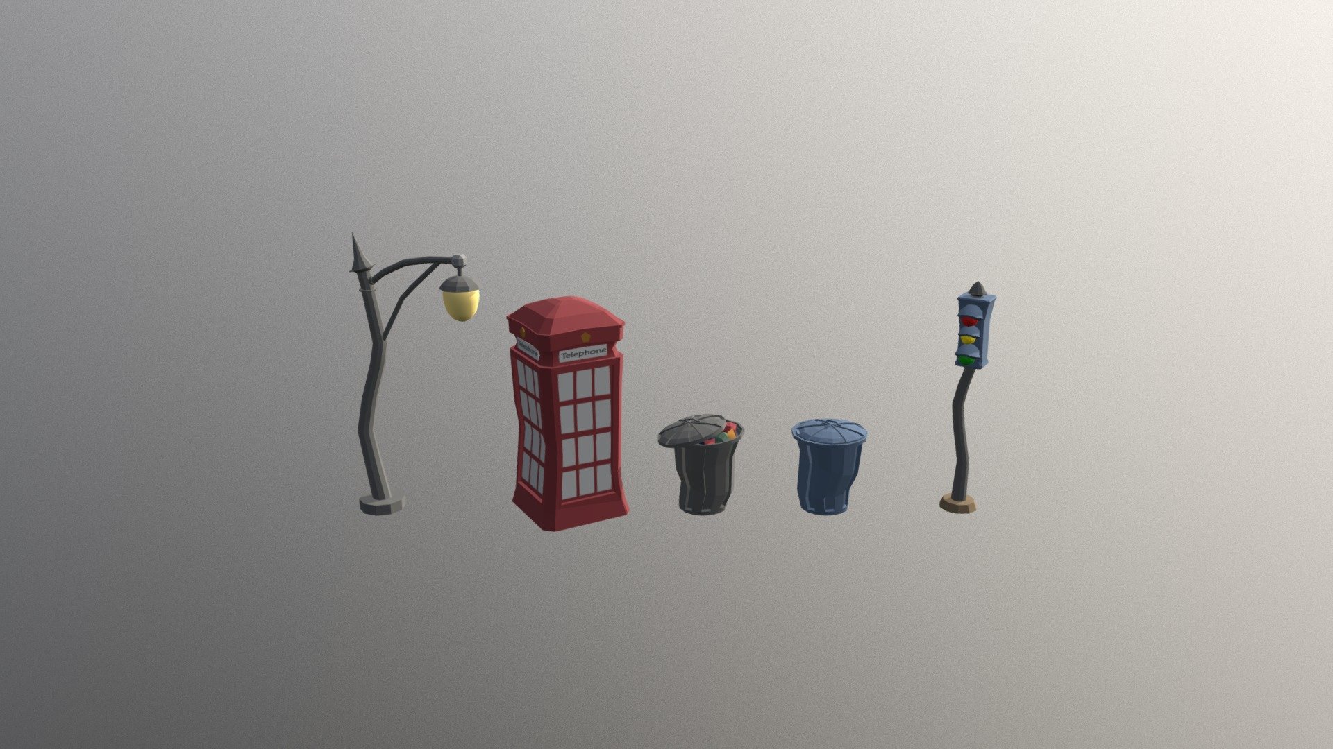 Wonky Street buildings - 3D model by EvaLa [b8225e1] - Sketchfab