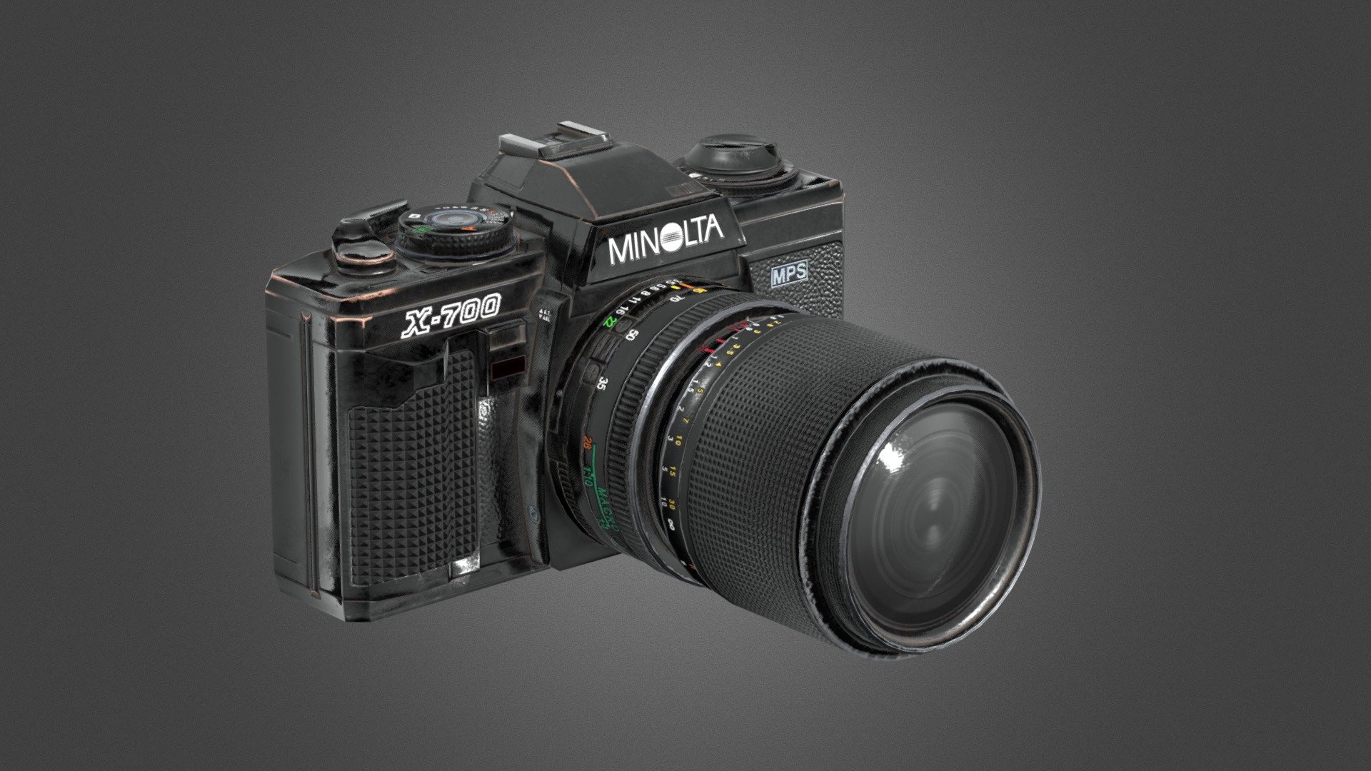 Minolta X-700 35mm Film SLR Camera - Buy Royalty Free 3D model by ...