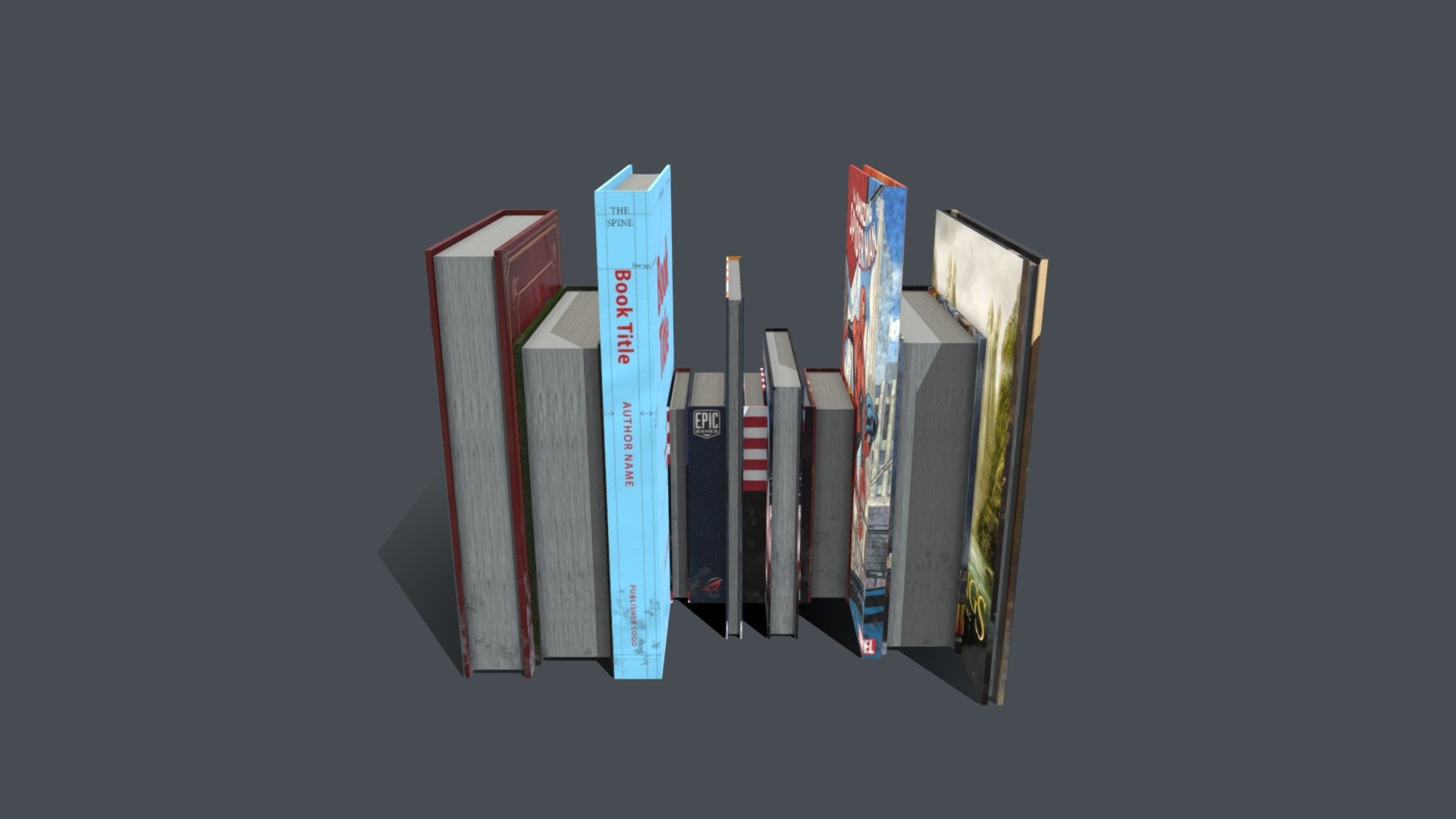 Books - Download Free 3D model by Simon Laisné (@350rdlc.sl) [b825856 ...