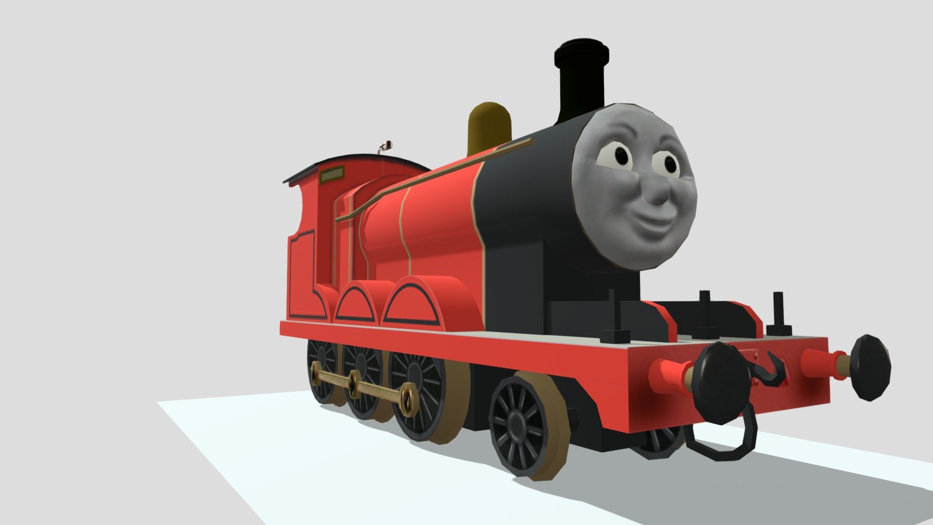 James the Red Engine (No Tender Though) - Download Free 3D model by HIT ...