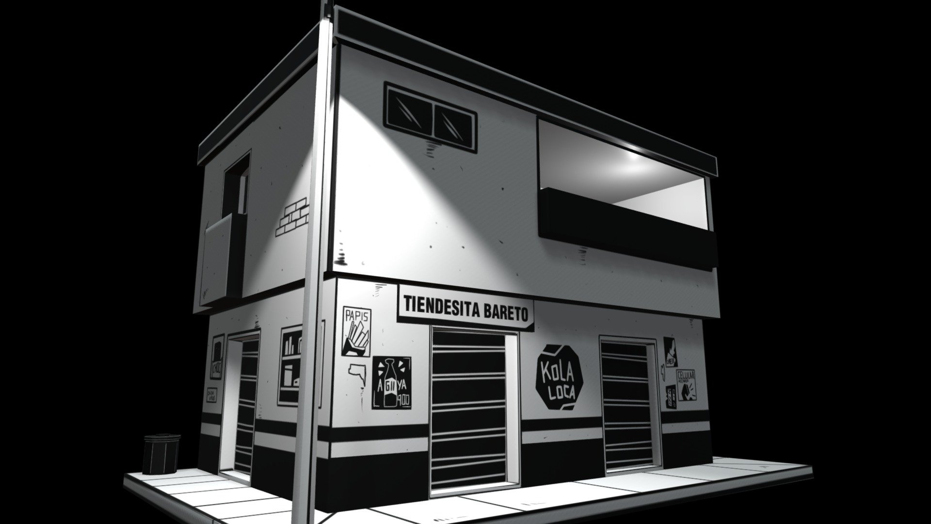 CONVENIENCE STORE PRACTICE - 3D model by Devilmaryart (@Dmary) [b82ad09 ...