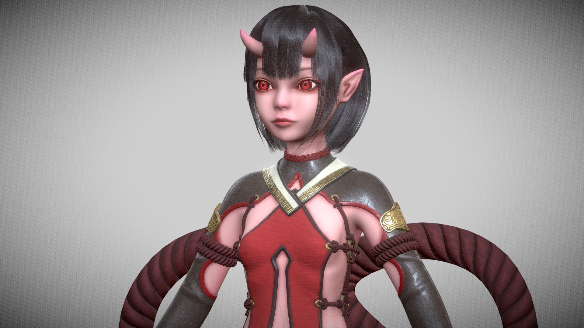 Oni girl - 3D model by frwars13006 [b82b95d] - Sketchfab