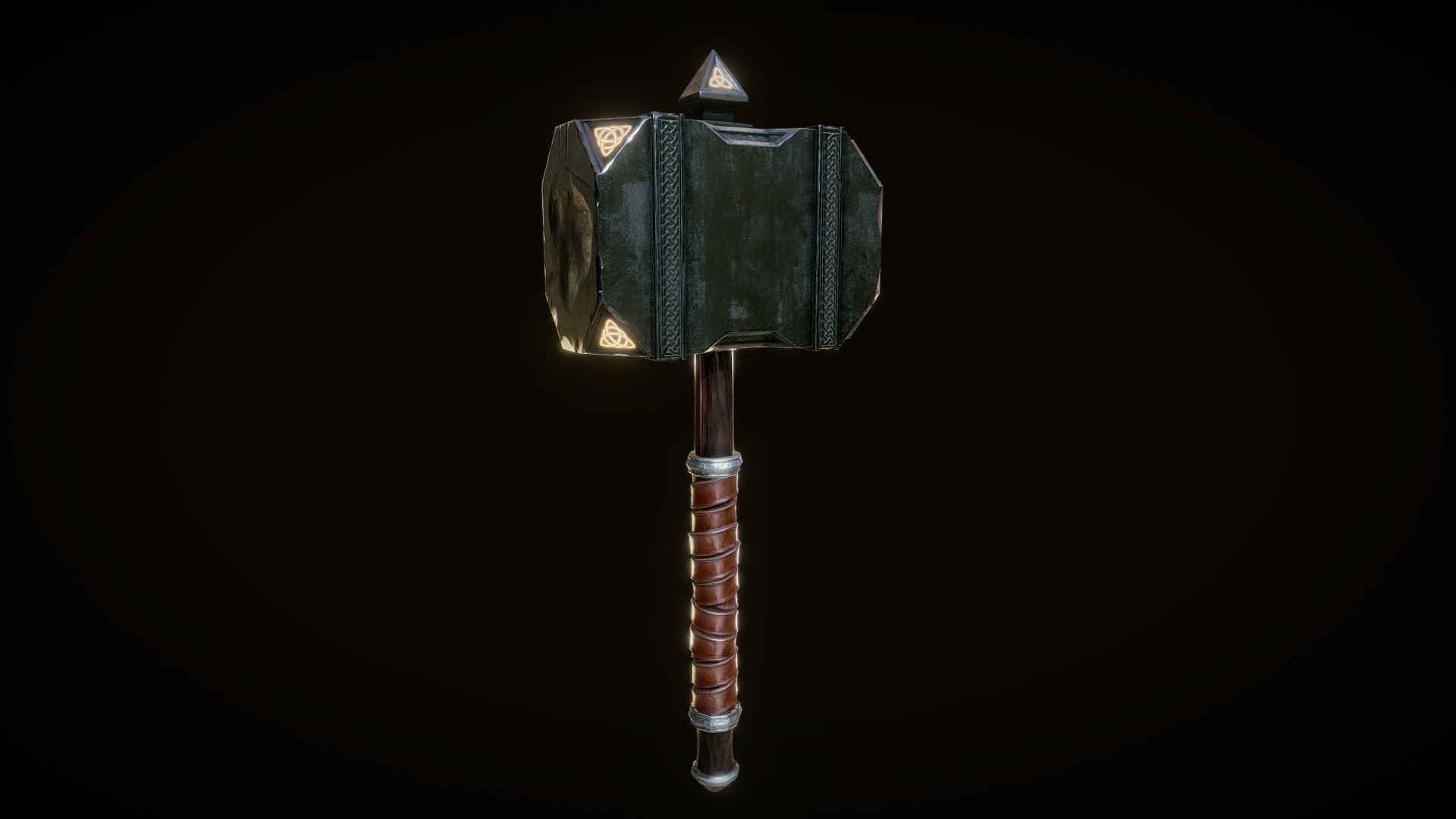 Celtic Magic Battle Hammer - 3D model by rubin.cg [b82c2f4] - Sketchfab