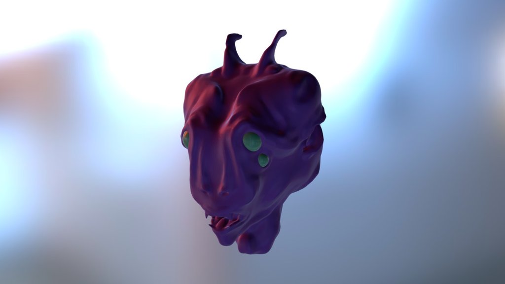 practice sculpt: Monster Head - 3D model by Lite [b82d676] - Sketchfab